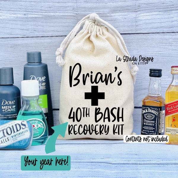 40th Birthday Hangover Kit Men - Etsy