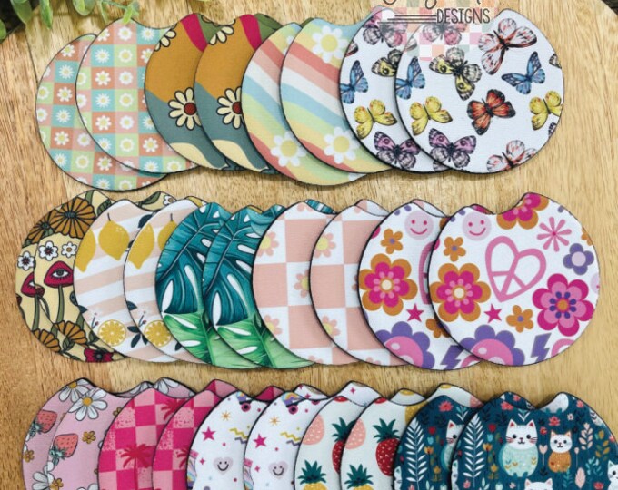 Car Coasters, Set of 2, Retro Car Coasters, Cute Car Coasters, New ...