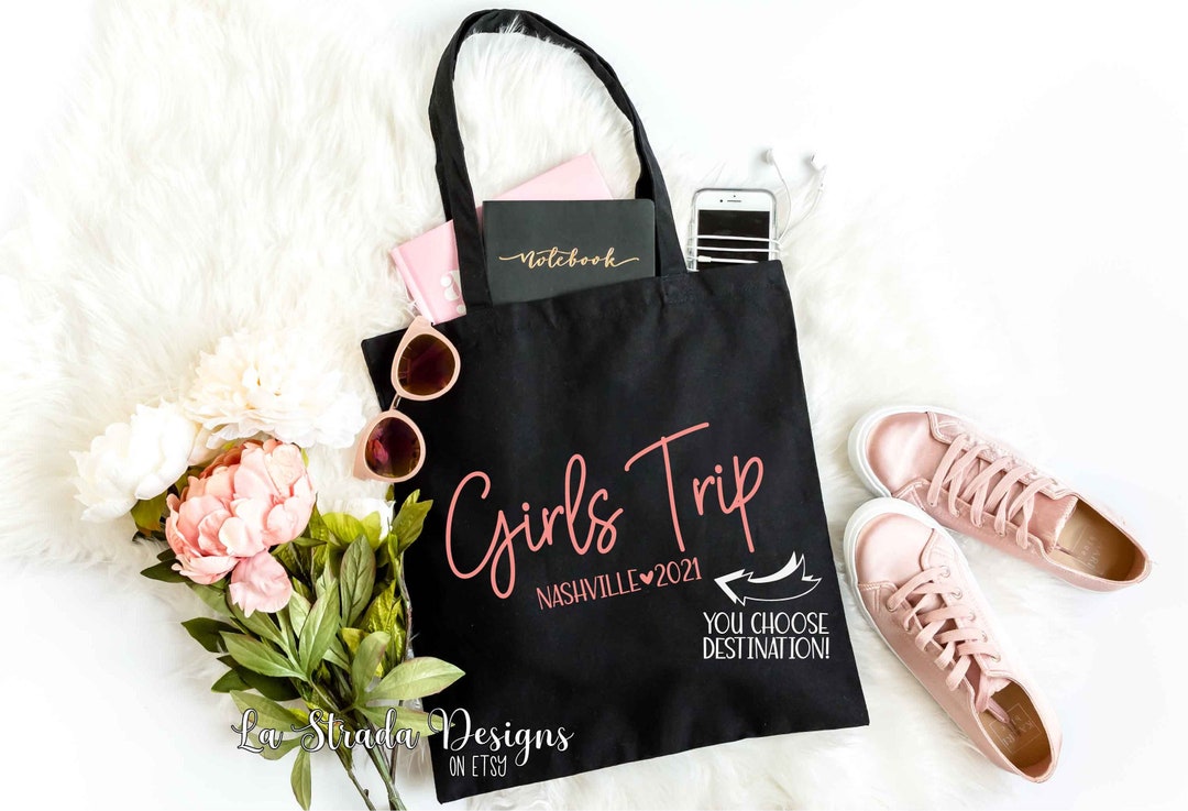 Destination Girls Trip Tote Bags, Girls Trip, Girls Weekend Tote, Girls ...