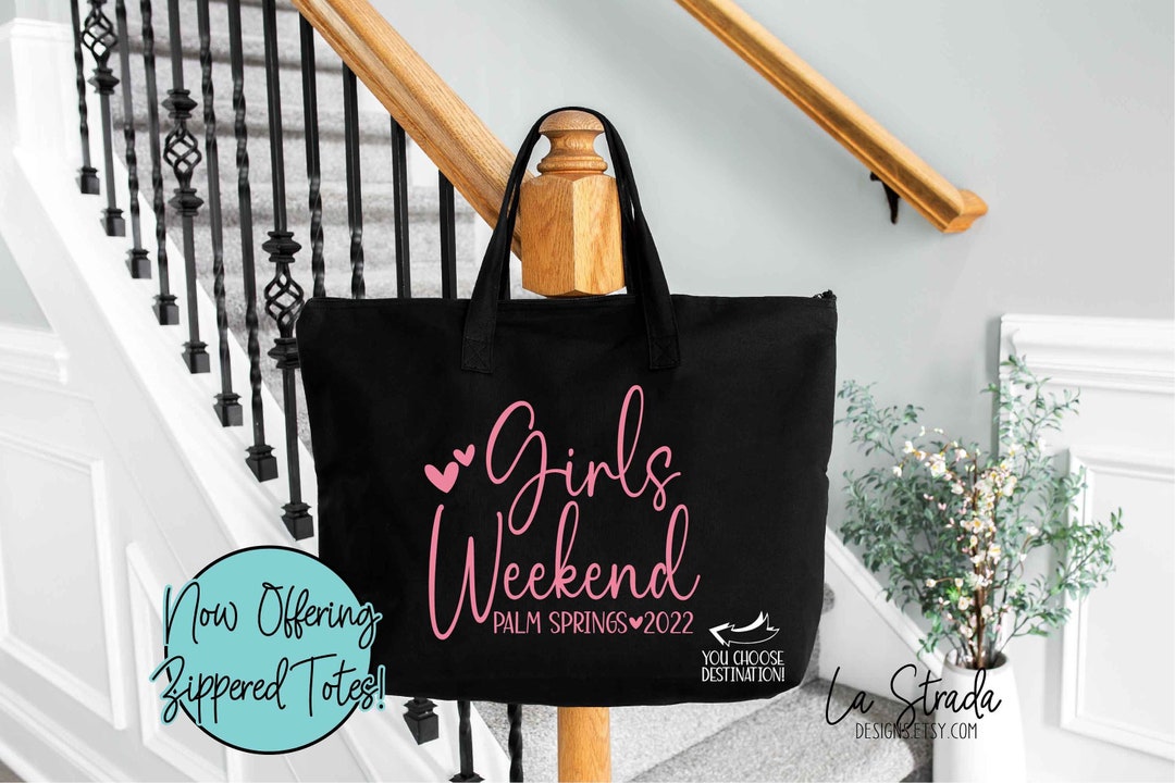 Destination Girls Trip Tote Bags, Girls Trip, Girls Weekend Tote, Girls ...