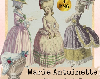 Marie Antoinette Clip Art - Etsy