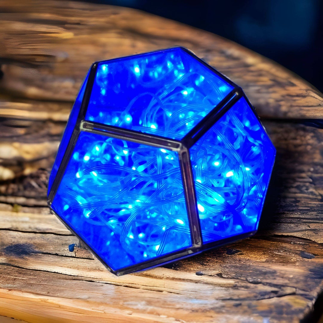 Infinity Light Mirror Led Table Light Lamp Glass and Metal, the Glass ...