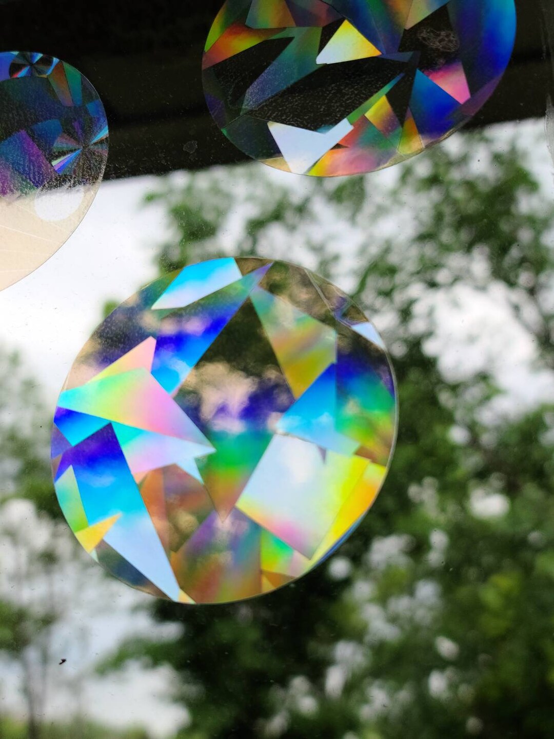 Sun Catcher Stickers. Rainbow Window Stickers. Rainbow Window Film, 4 ...