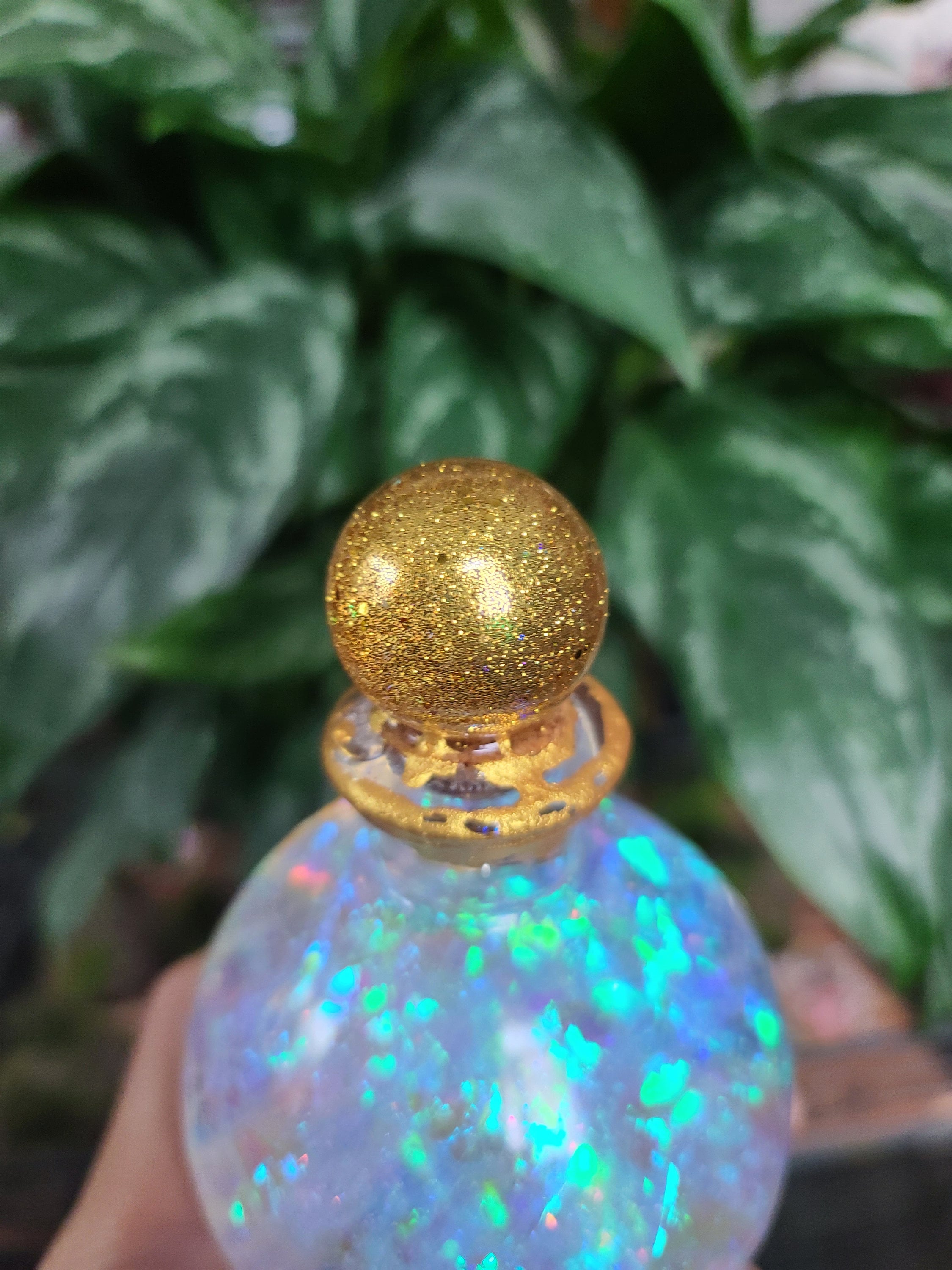 Snow Globe Potion Bottle Glass Decor, Prop, Glass Art, Paper Weight ...