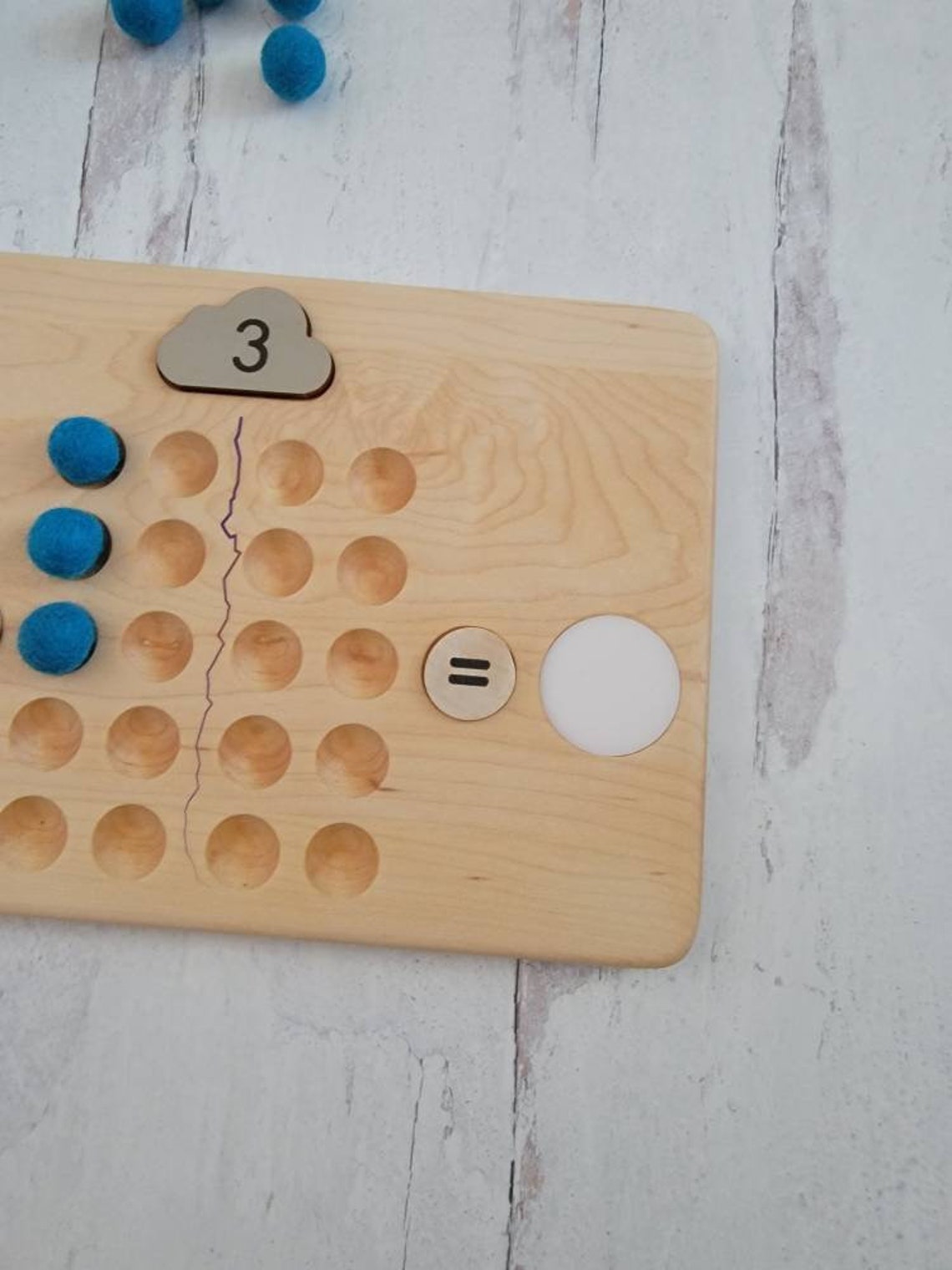 Math Manipulatives 1 to 20 Twenty Board Wooden Number - Etsy