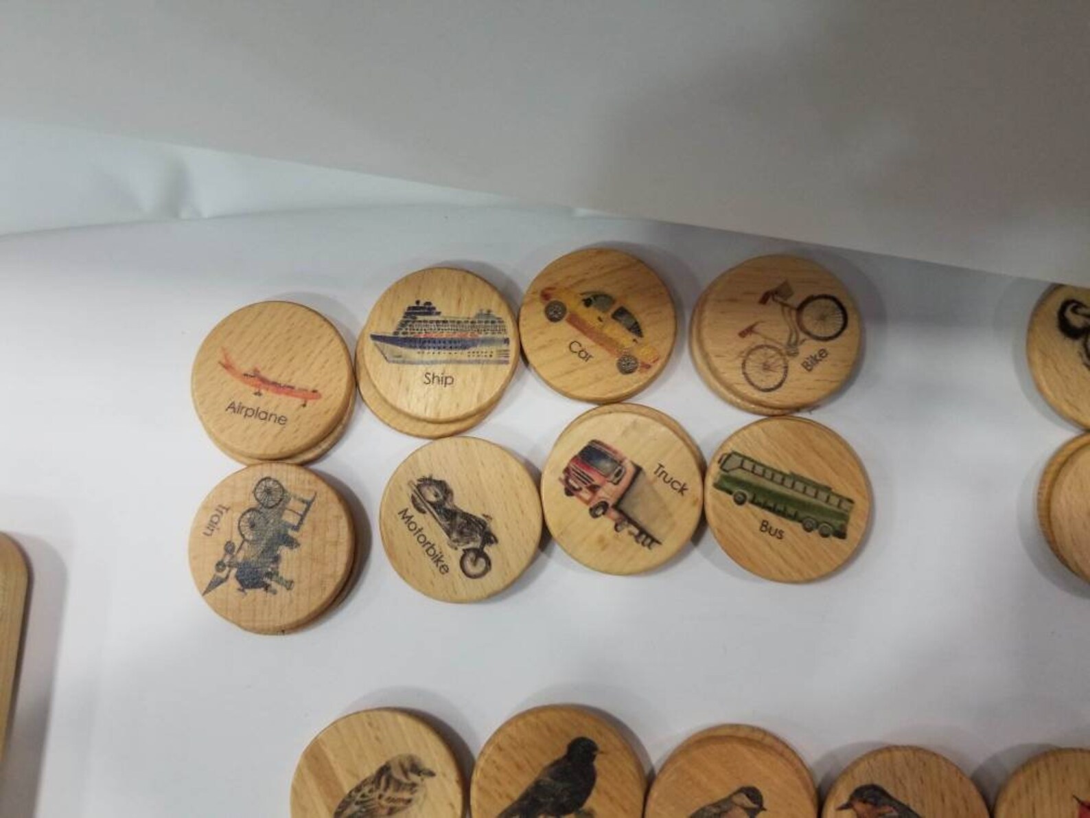 Backyard Birds Memory Puzzle Wooden Memory Game Farm - Etsy