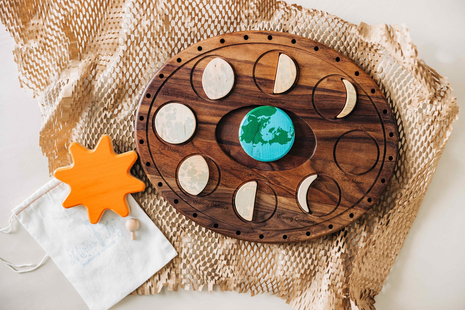 Moon Phases Puzzle Moon Decor Moon Calendar Moon Phases - Etsy