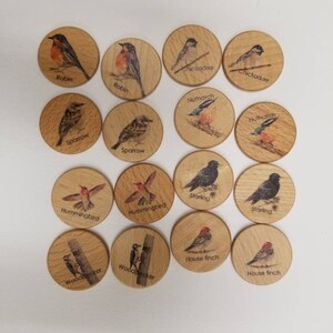 Backyard Birds Memory Puzzle Wooden Memory Game Farm Transportation ...