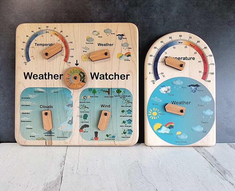 Weather Calendar for Kids Temperature and Weather Calendar - Etsy