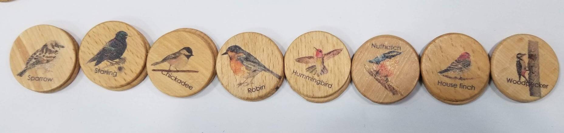 Backyard Birds Memory Puzzle Wooden Memory Game Farm - Etsy