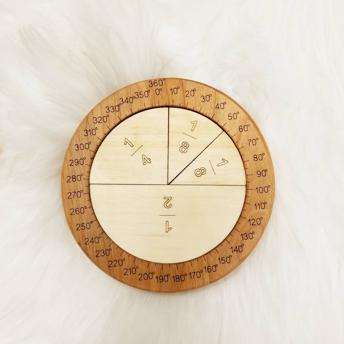 Fractions Learning Kit Fraction Circles Fraction Kit | Etsy