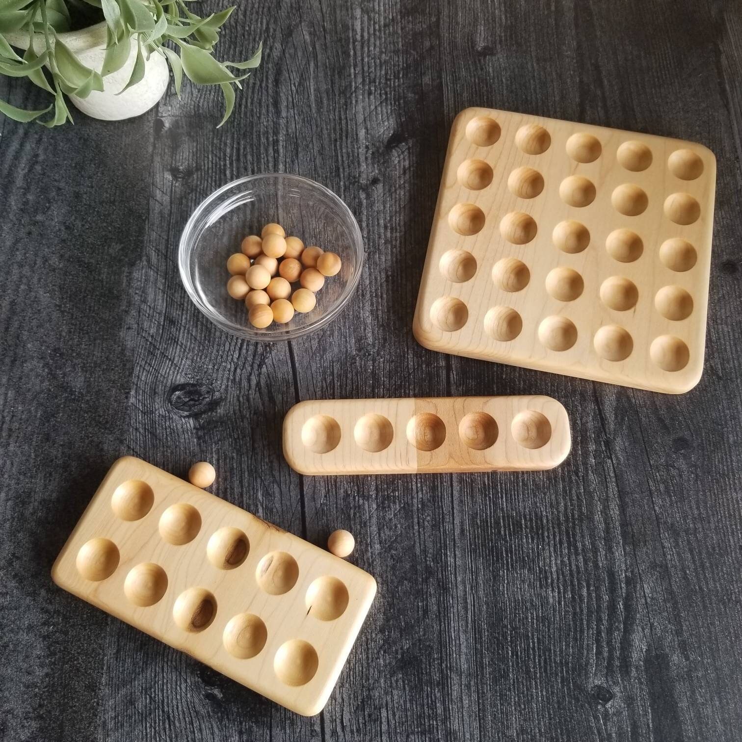 Ten Frame Five Frame 25 Frame Wooden Ten Board Math | Etsy