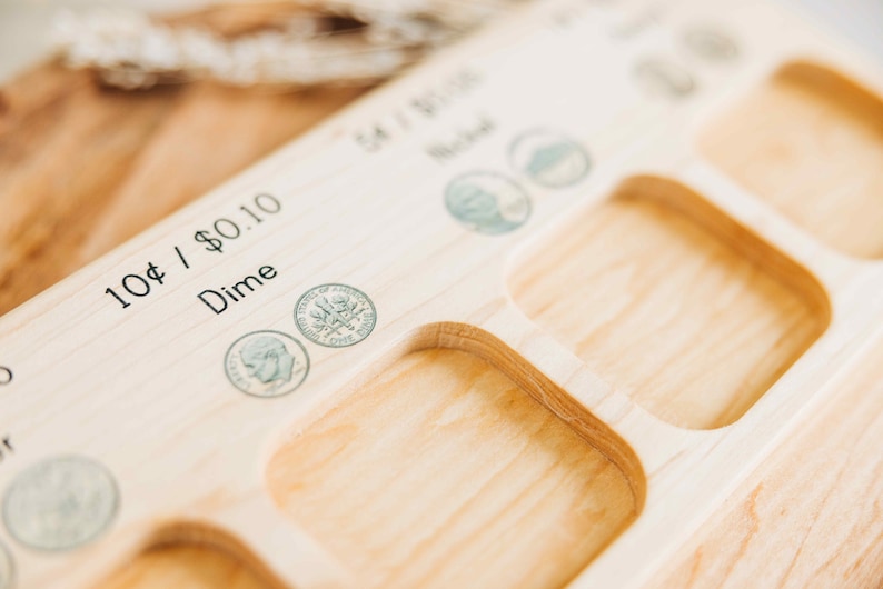 Coin Sorting Board Money Manipulation Board Money Activity - Etsy