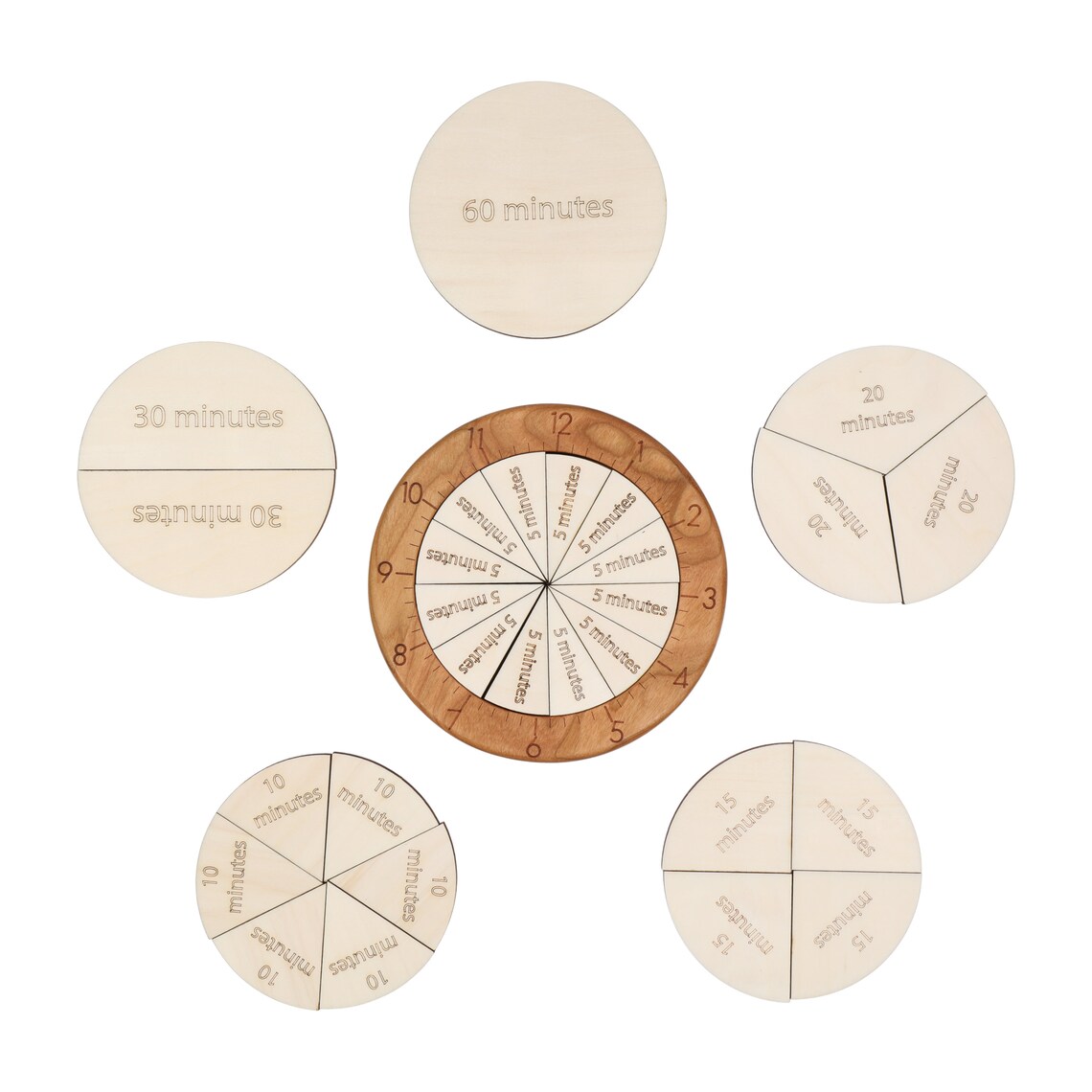 Time Fraction Learning Kit Fraction of Time Montessori - Etsy Australia