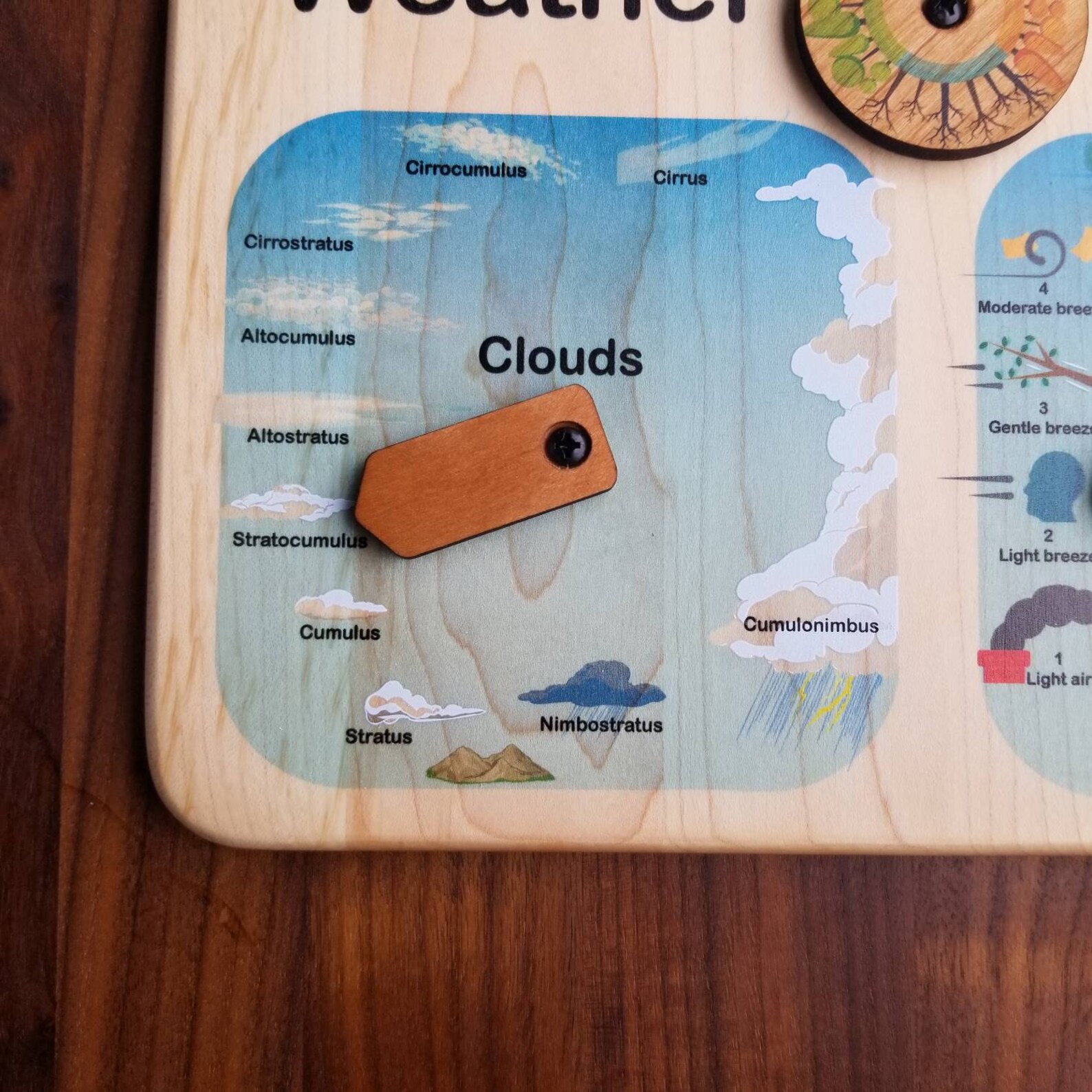 Weather Station Montessori Weather Chart Weather Wheel | Etsy