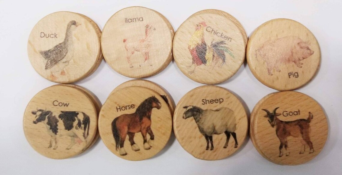 Backyard Birds Memory Puzzle Wooden Memory Game Farm - Etsy