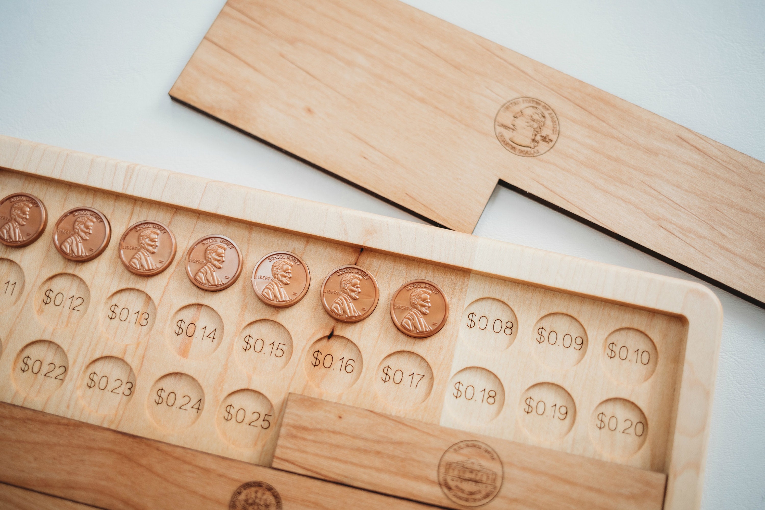 Dollar Counting Board Montessori Money Material | Etsy Canada