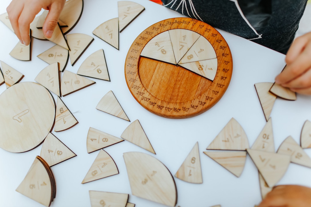 Fractions Learning Kit Fraction Circles Fraction Kit, Fraction to ...