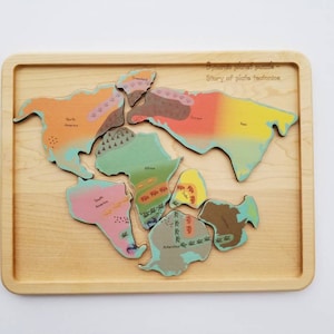 Plate Tectonics Puzzle Pangaea Puzzle Pangea Continental Drift ...