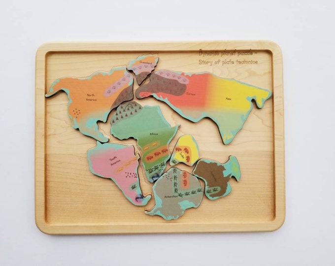 Plate Tectonics Puzzle - Pangaea Puzzle - Pangea - Continental Drift ...