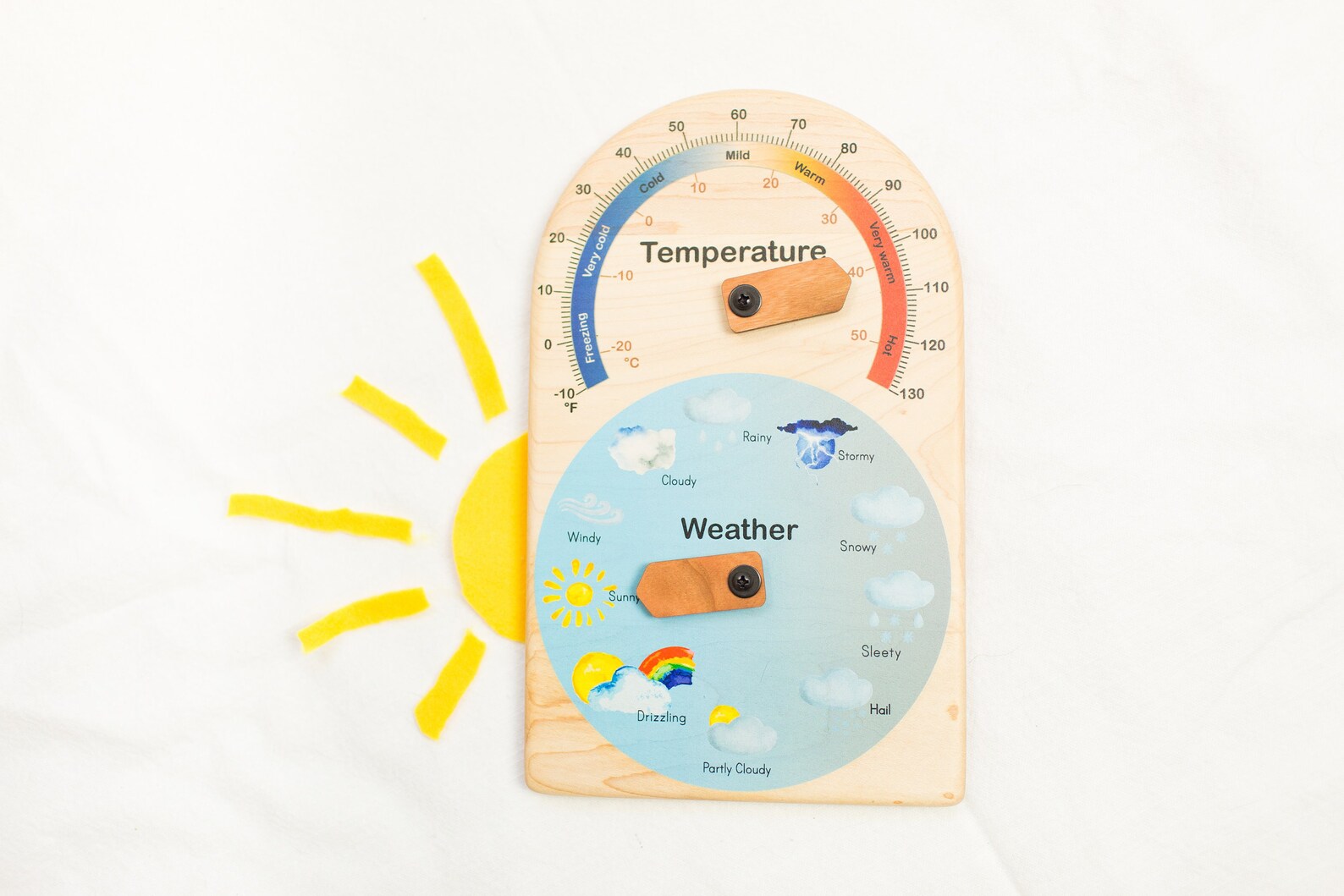 Weather Calendar for Kids Temperature and Weather Calendar - Etsy