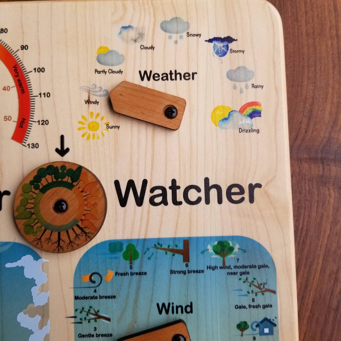Weather Station Montessori Weather Chart Weather Wheel | Etsy