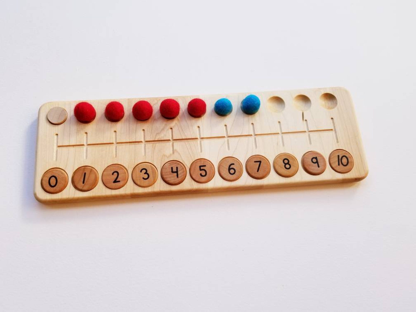 Number Line Board Ten Frame Numberline Addition Board | Etsy