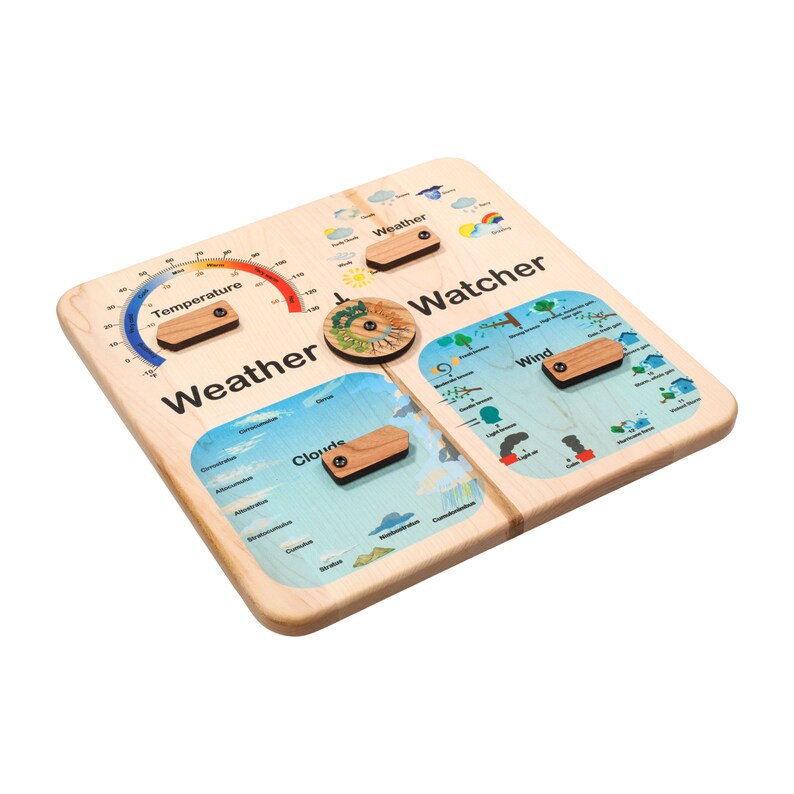 Weather Station Montessori Weather Chart Weather Wheel - Etsy