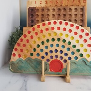 Color sorting toy rainbow color matching game rainbow | Etsy