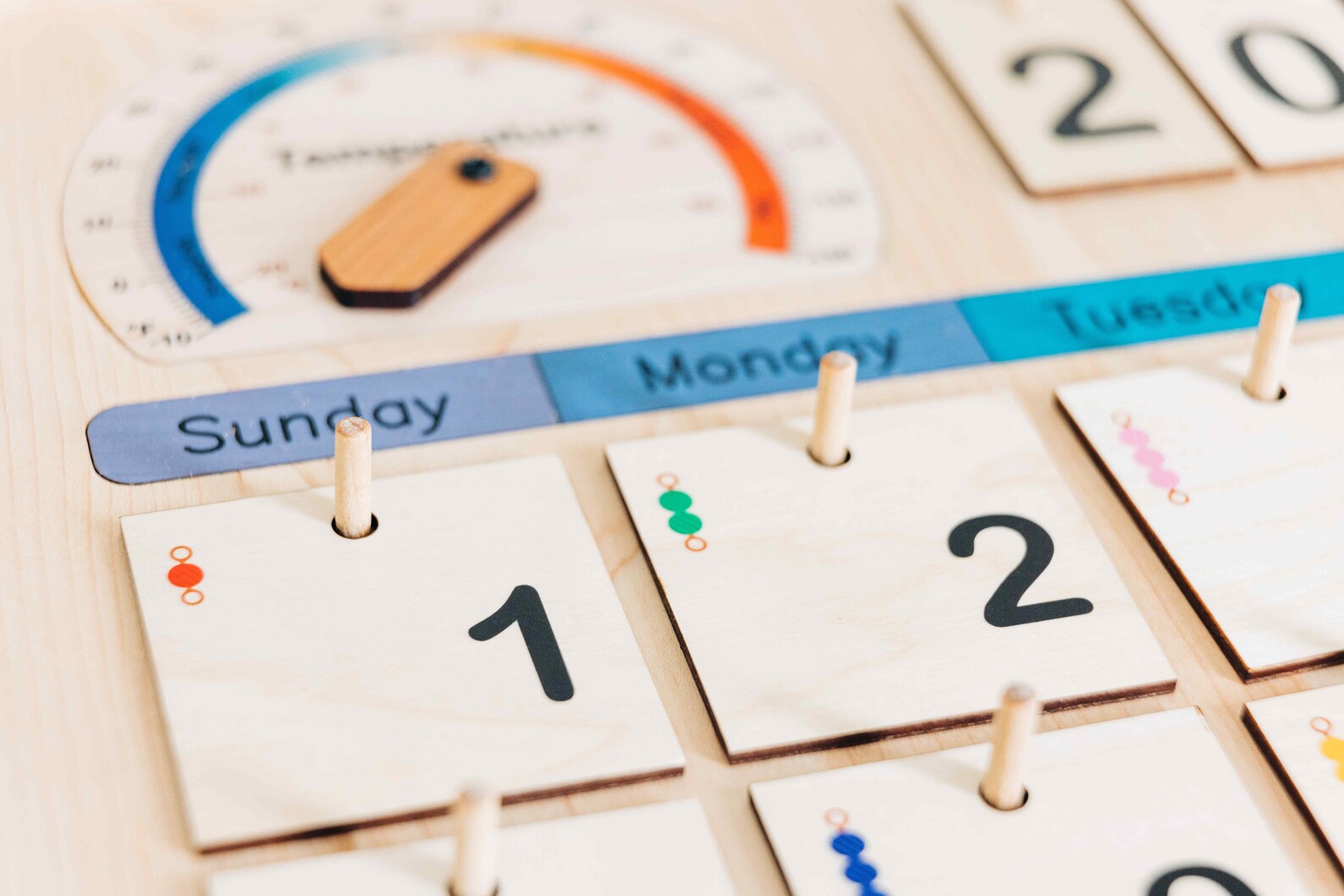 Classroom & School Size Wooden Perpetual Calendar With - Etsy