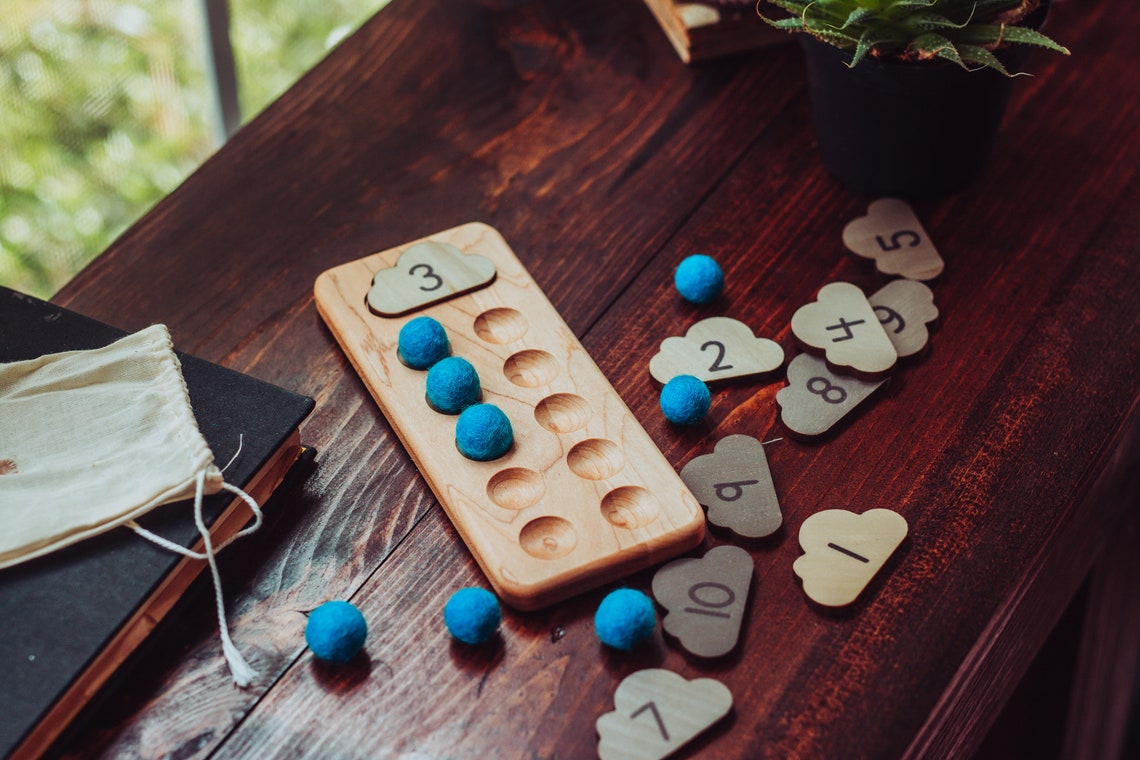 Ten Frame Wooden Ten Board Montessori Materials 10 Frame | Etsy