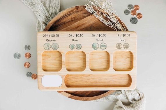 Coin Sorting Board Money Manipulation Board Money Activity - Etsy