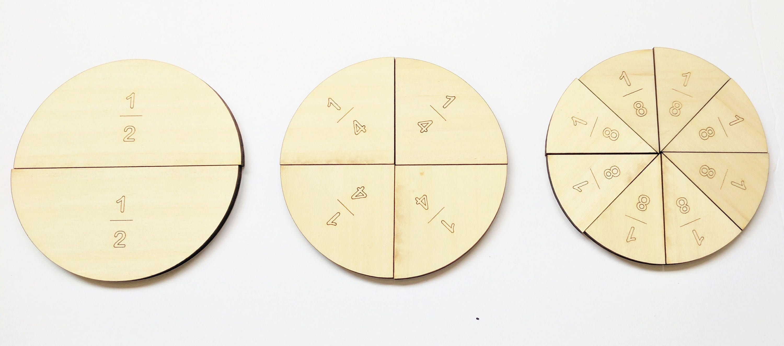 Fractions Learning Kit Fraction Circles Fraction Kit - Etsy Canada