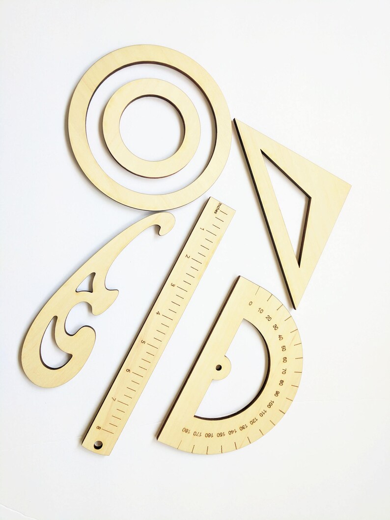 Kids drafting kit Geometry kit Math toys Montessori toys | Etsy