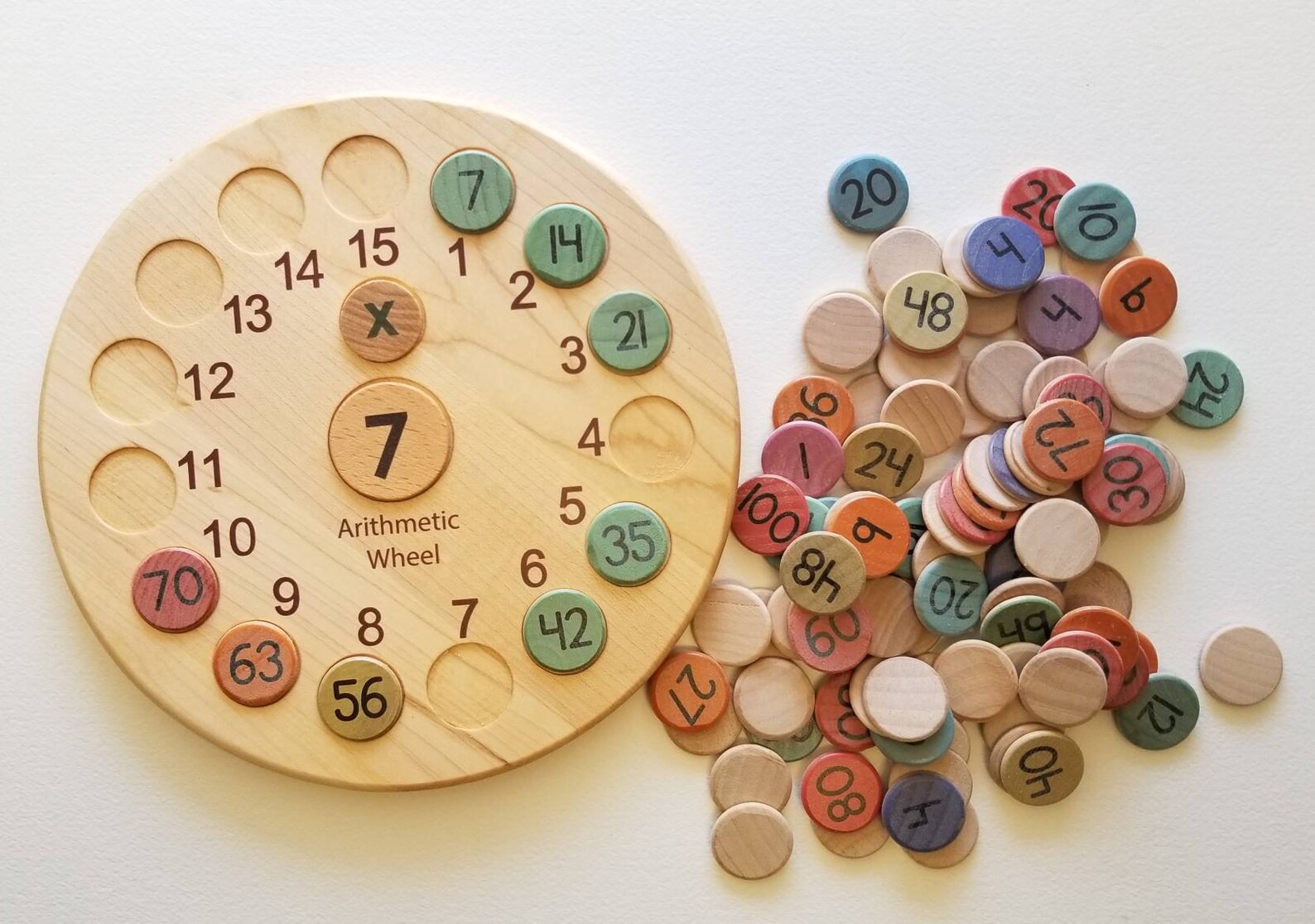 Multiplication Wheel 15x15 Multiplication Board - Etsy