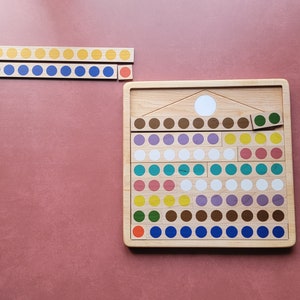 Montessori Bead House Monteasori Number Bars Number Bonds Number ...