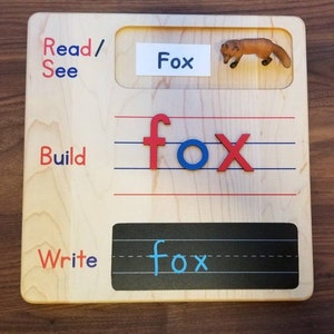 Dry Erase Read Build Write Board Spelling Board Writing Board CVC Word ...