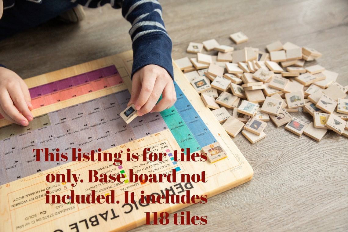 Periodic Table Tiles Table of the Elements Homeschooling | Etsy UK