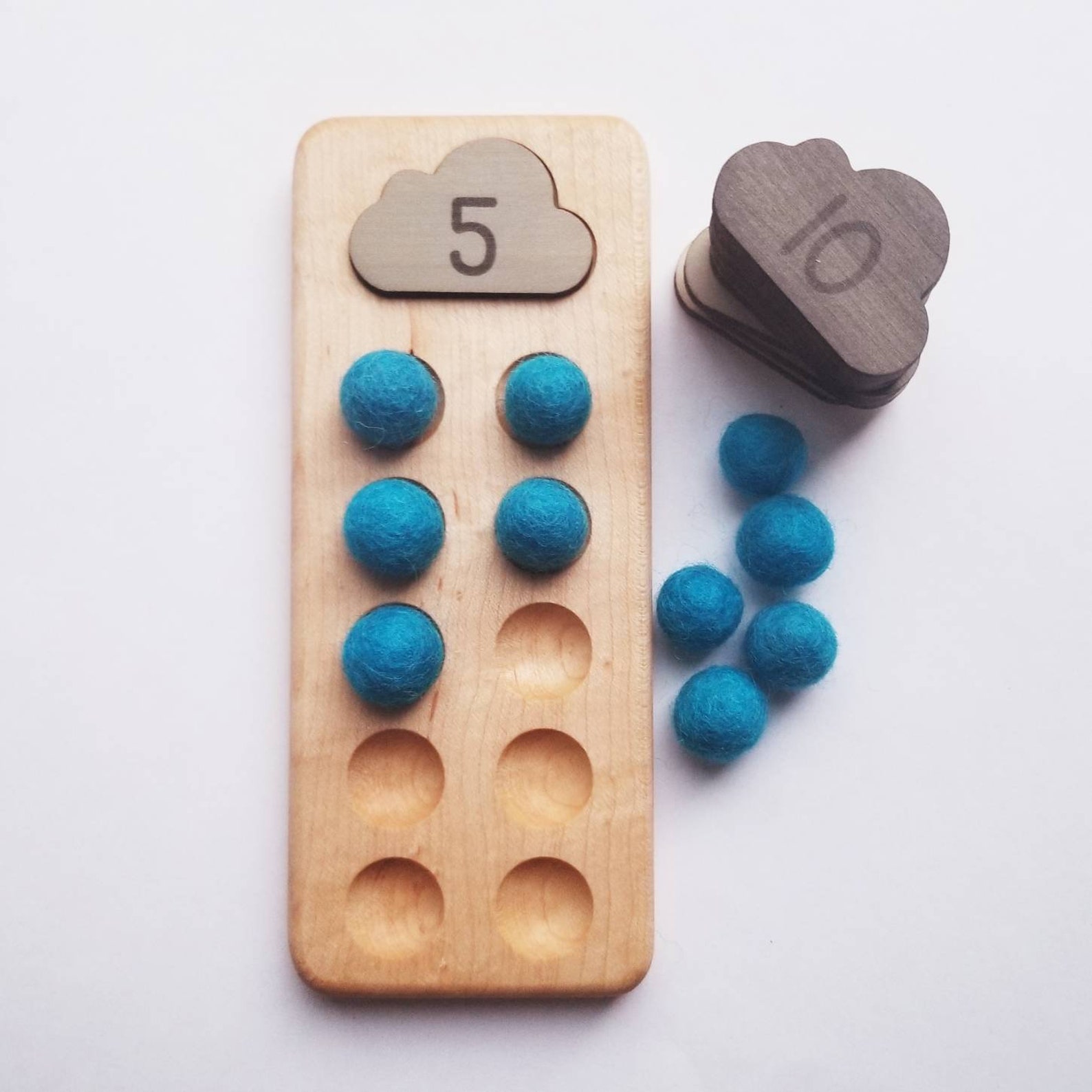 Ten Frame Wooden Ten Board Montessori Materials 10 Frame - Etsy