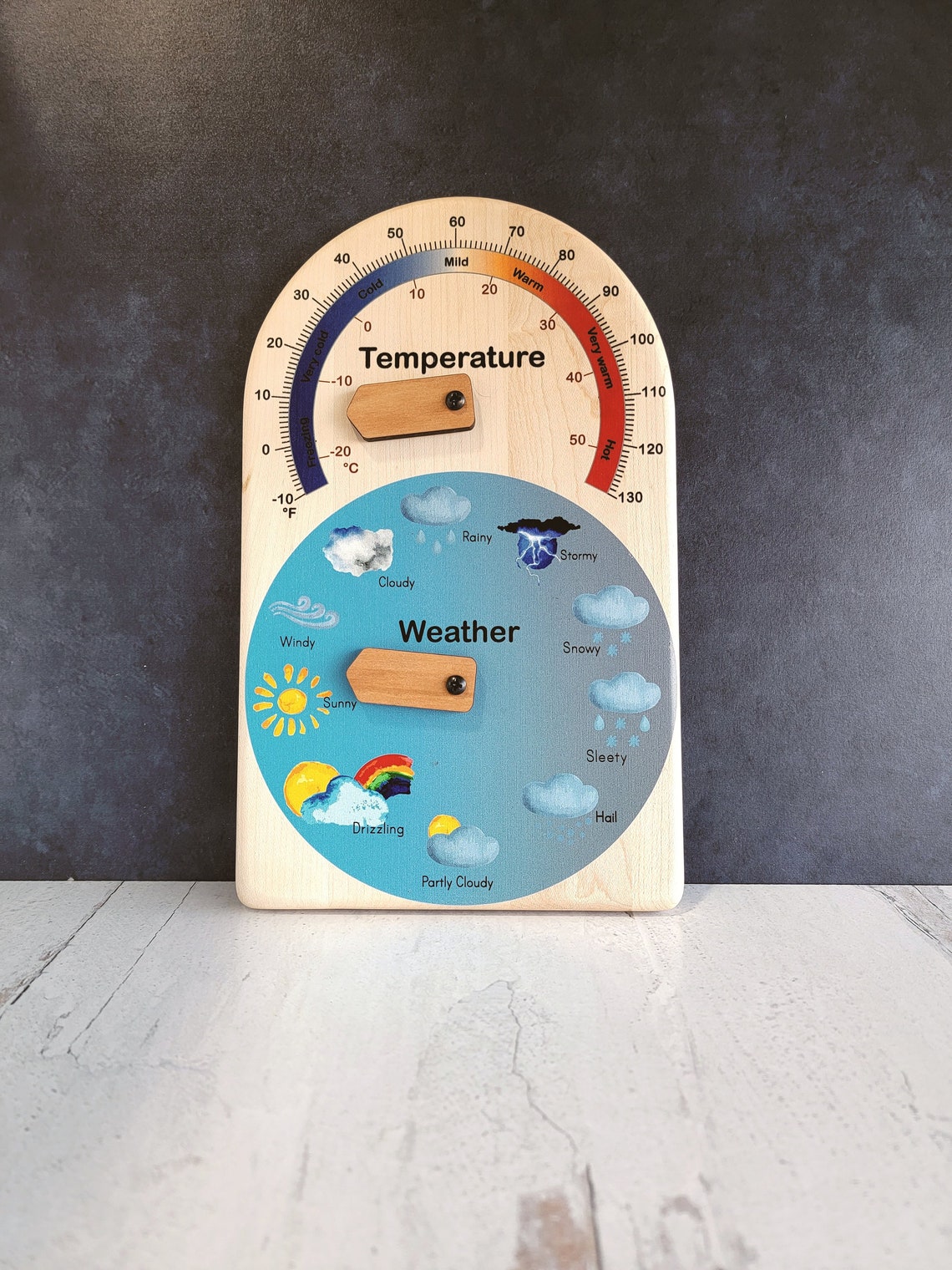 Weather Calendar for Kids Temperature and Weather Calendar - Etsy