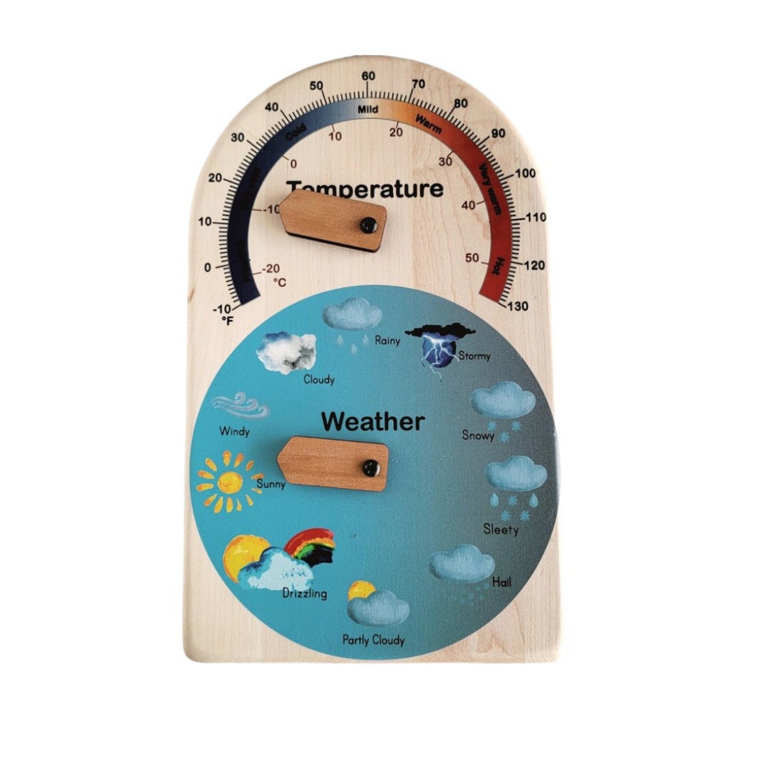 Weather Calendar for Kids Temperature and Weather Calendar - Etsy
