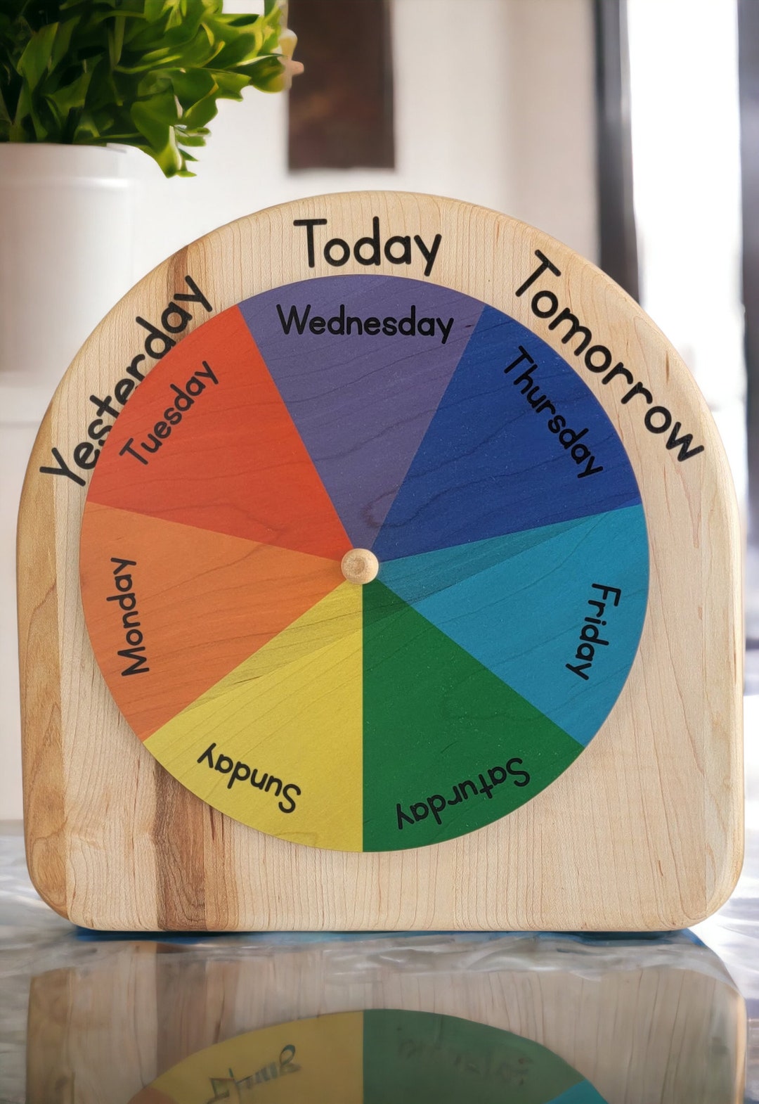 Classroom Size Days of the Week Wheel Yesterday Today Tomorrow Wheel ...