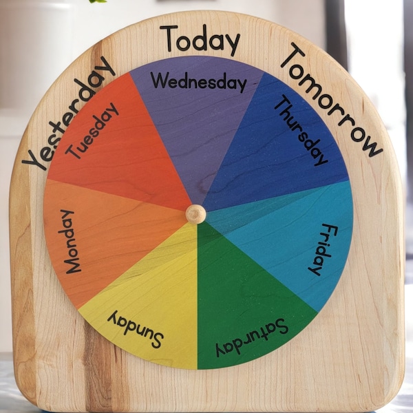 Days of the Week Chart - Etsy Canada