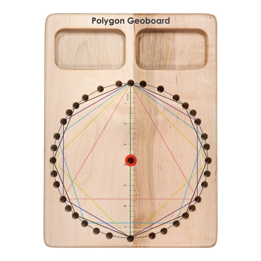 Polygon Geoboard Geometry Board Geo Board Math Manipulative Montessori ...