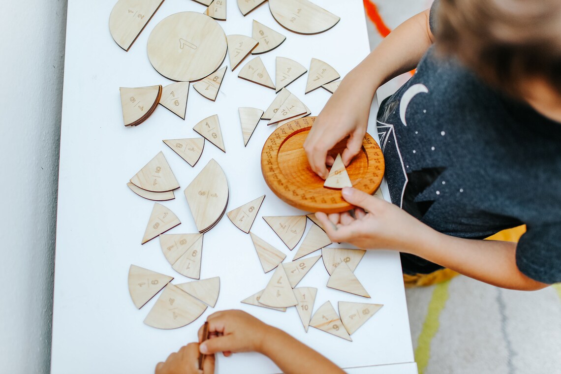 Fractions Learning Kit Fraction Circles Fraction Kit - Etsy Canada