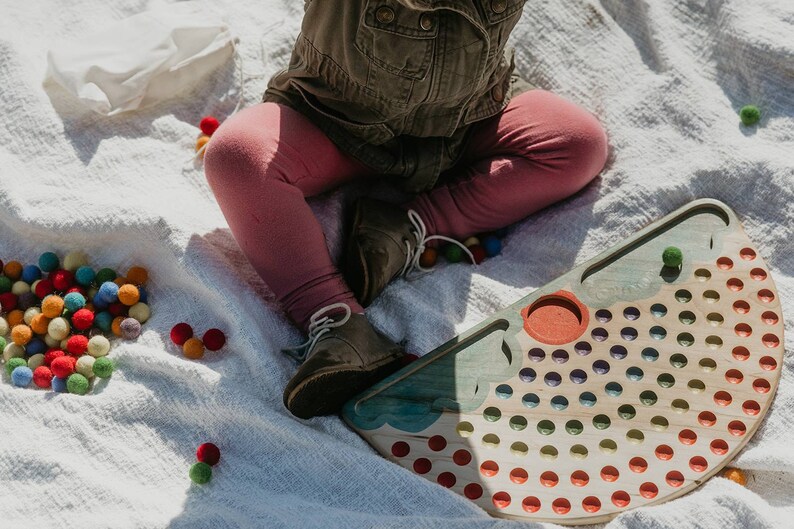 Color Sorting Toy Rainbow Color Matching Game Rainbow | Etsy