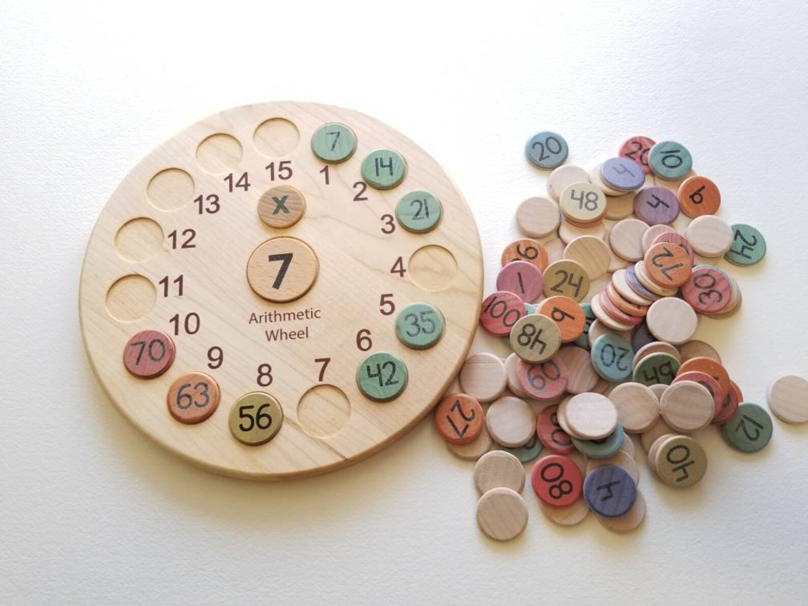 Multiplication Wheel 15x15 Multiplication Board - Etsy
