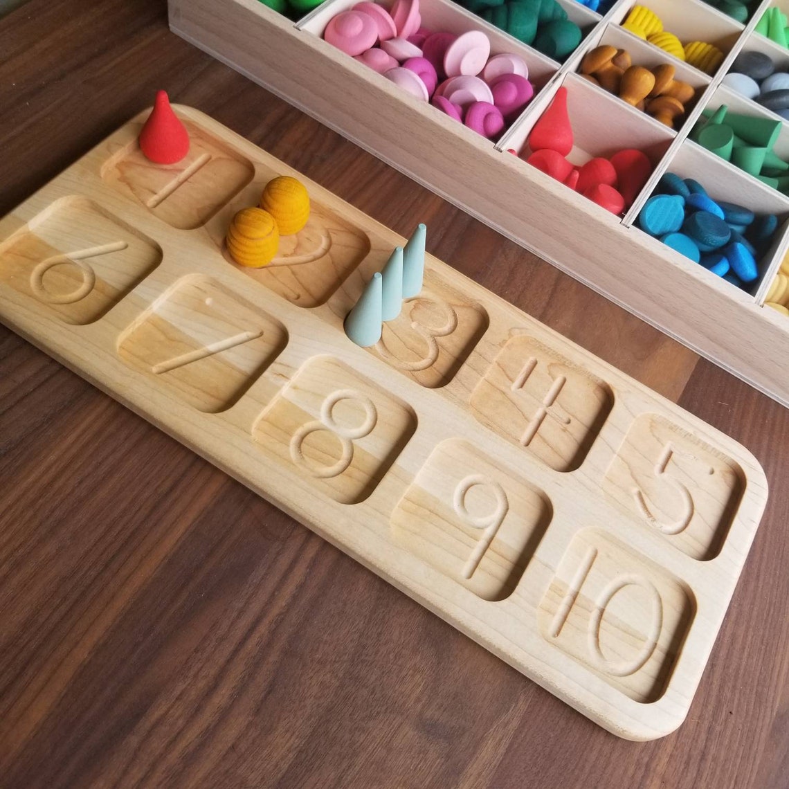 Large 10 Frame With Engraved Numbers Ten Frame Math | Etsy UK