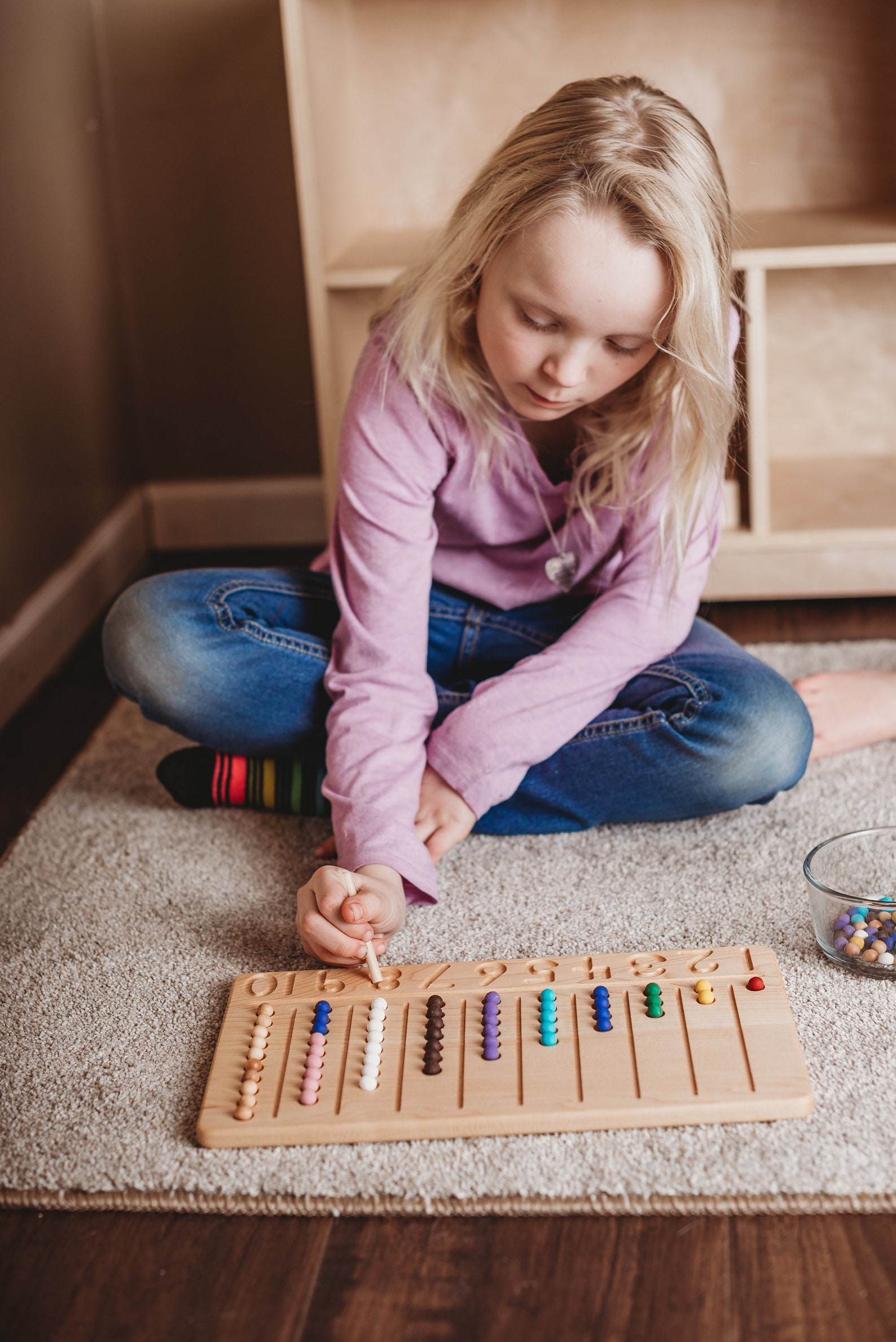 Number Counting Board Number Tracing Board Montessori | Etsy