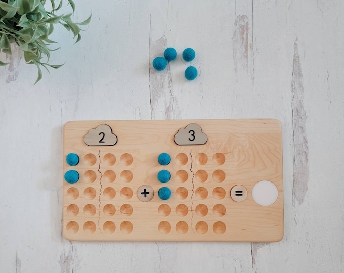 Math Manipulatives - 1 to 20 - Twenty Board - Wooden Number Board - Etsy